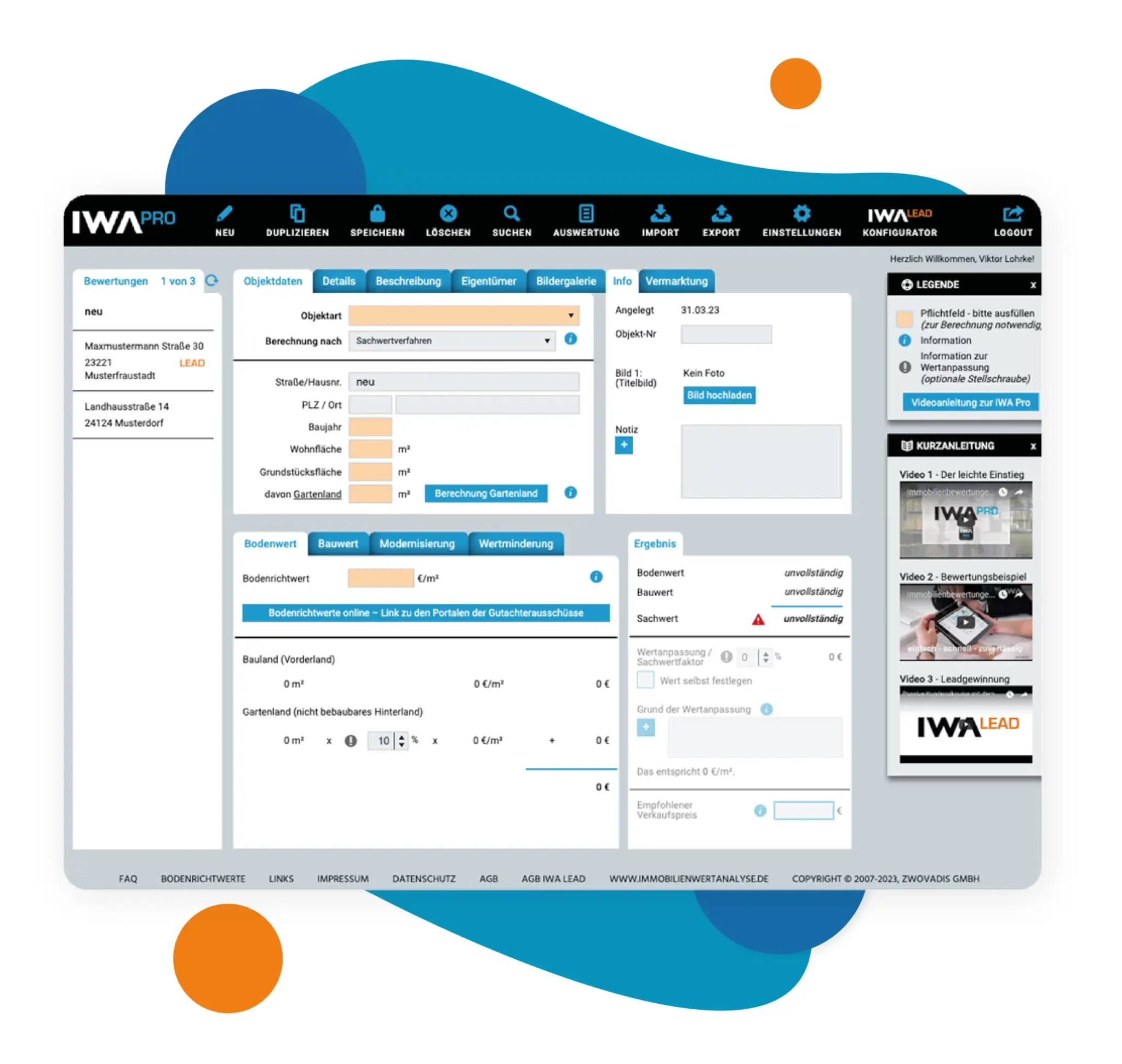 IWA Pro – Software zur Immobilienbewertung – Immobilien-Wert-Analyse